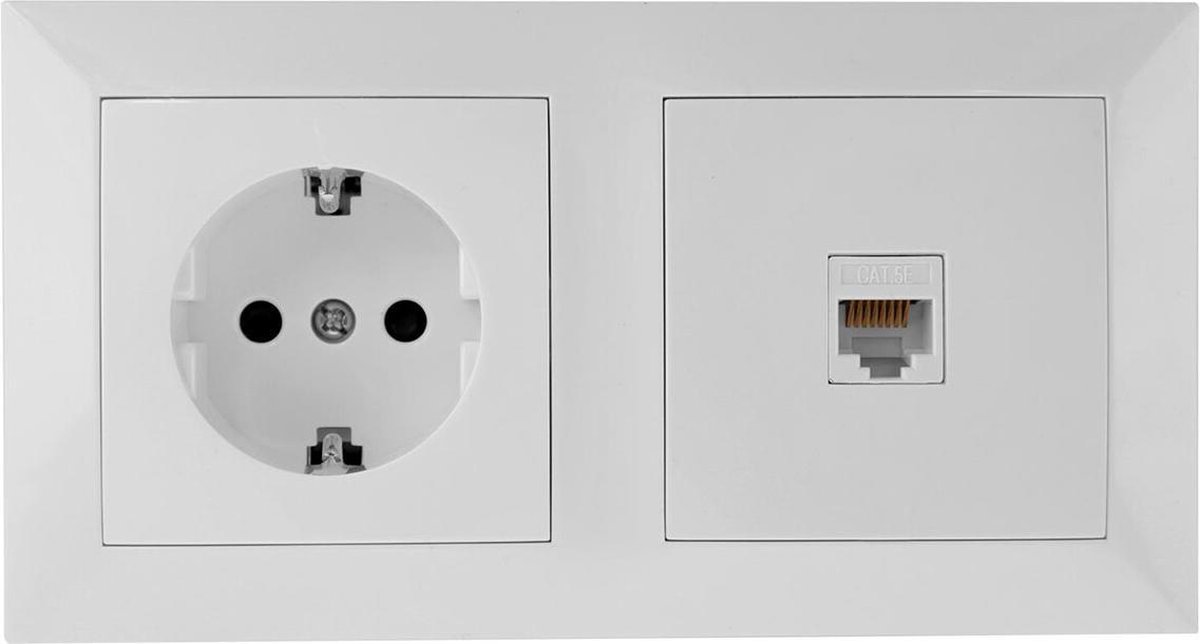 UTP RJ45 Stopcontact - Wandcontactdoos - Igory Cika - Inbouw - 1-voudig ...
