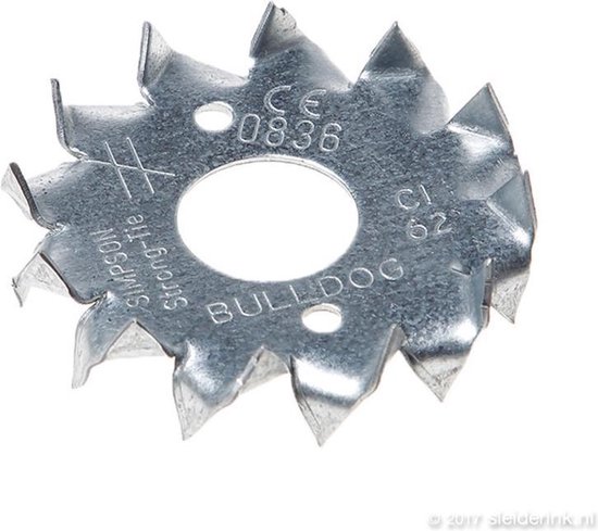 GB kramplaat dia 48mm vz dubbelzijdig getand ( M16 ) | bol.com