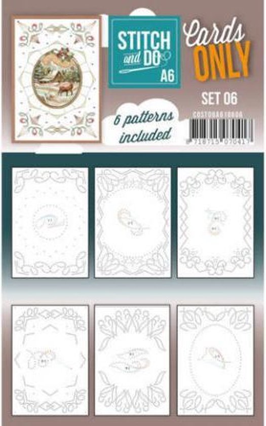 Stitch and Do Cards Only Stitch Cards A6 - 006 | bol
