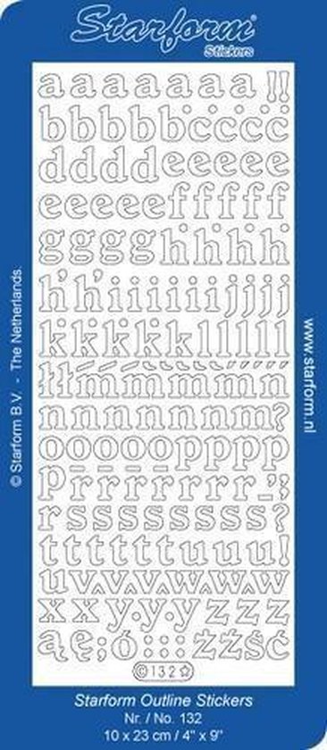 Starform Stickers Alphabet 18: Eastern European Lower Cas (10 PC ...