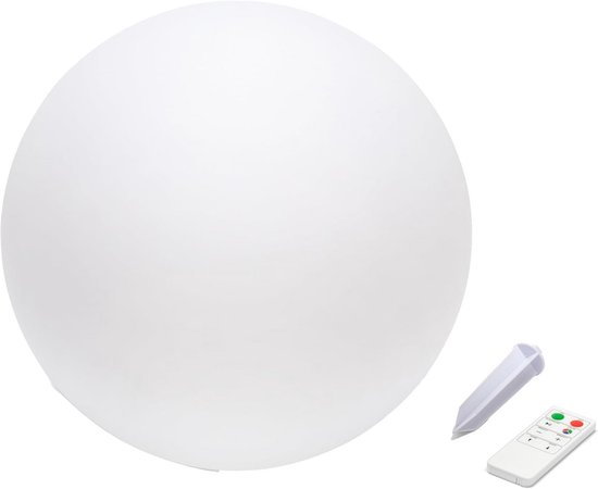 Grote RGB LED Bol op Zonne-energie 30 cm - Sfeervolle Buitenverlichting ...