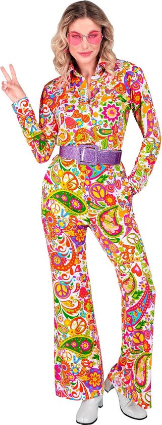 Jaren '60 Hippie Sluitbroek Dames - Flower Power & Disco Kostuum | bol