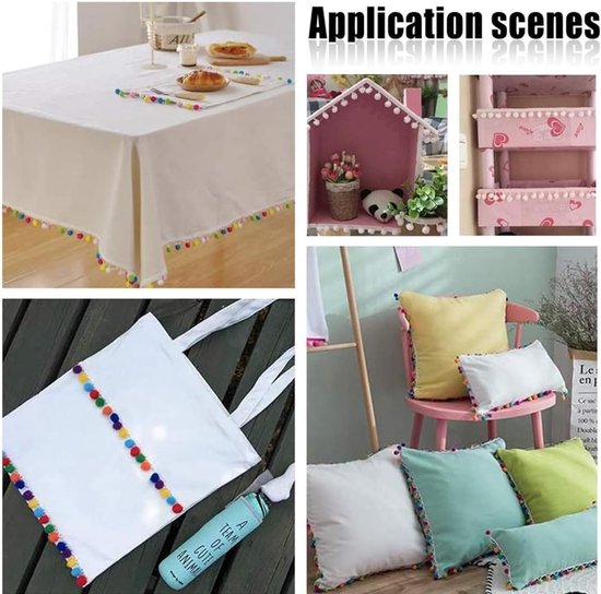 Decoratieve Pomponborrel Cadeau Lint voor Knutselen en Kleding | bol