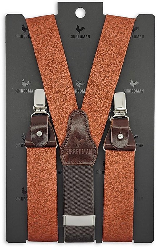 Sir Redman - Bretels - bretels Bart Barocco roest - roestoranje | bol