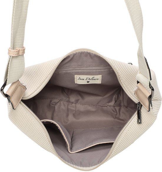 Ines Delaure - Crossbody heuptas bumbag - uni riem - beige | bol
