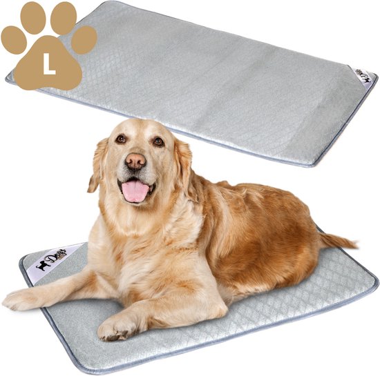 Dogs&Co® Honden koelmat - Maat L 60x100cm - Icesilk materiaal - Koelen ...