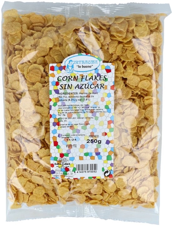 Cornflakes Maïs zonder suiker 250 g|Sugar Free Corn Flakes 250 g|Corn ...