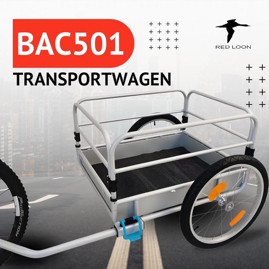 Lichtgewicht Fietsaanhanger Transportfietskar met Grote Inhoud ...