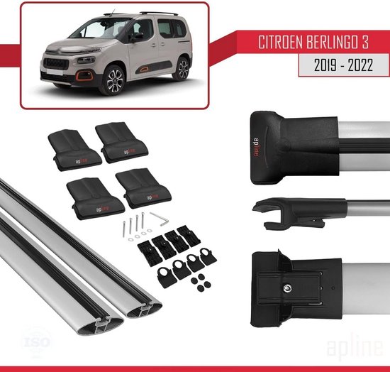 Dakdragers Aluminium voor Citroen Berlingo 3 (K9) 2019-2022 - Dakrek ...