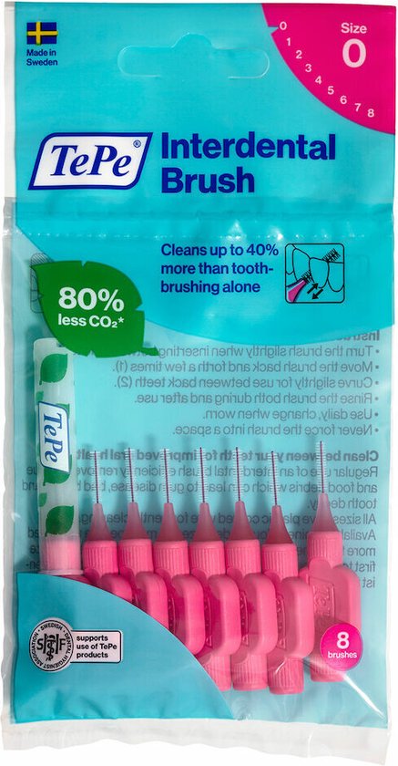 3x TePe Interdentale Ragers Original 0,4 mm Roze 8 stuks | bol