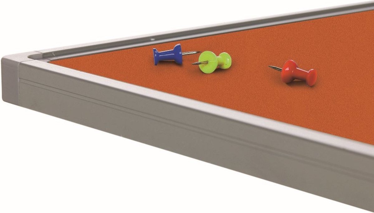 Prikbord kurk PRO - Aluminium frame - Eenvoudige montage - Punaises ...