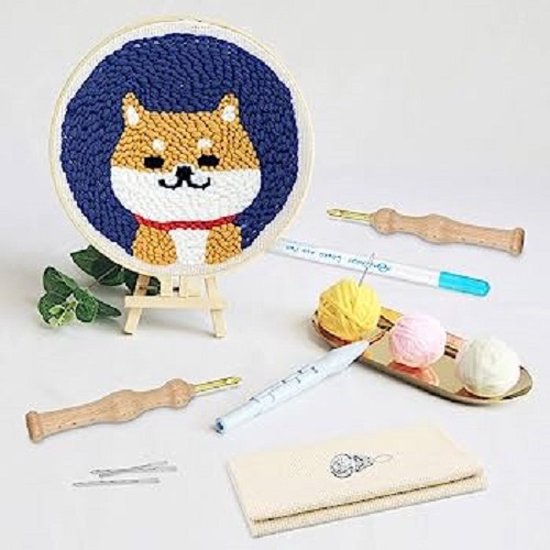 Punch Needle pakket - Borduurring met Borduurnaalden en Borduurgaren ...