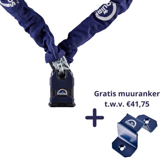 E-Bike fietsslot Squire SS50CS/G3 met 915mm ketting incl. gratis ...