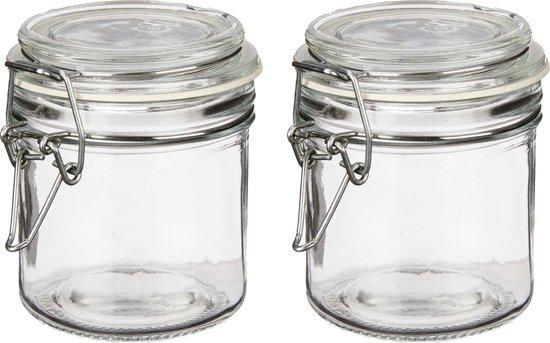Vivalto Weckpot/inmaakpot - 2x - Tarro - 250 ml - glas - beugelsluiting ...