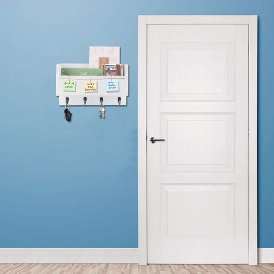 Wandtijdschriftenhouder, brievenbakje, krantenstandaard, sleutelbord ...