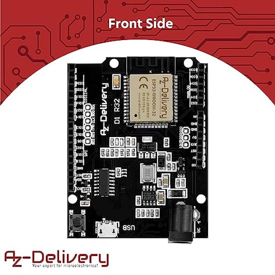 AZDelivery 3 x D1 R32 ESP32 CH340G Development Board WiFi Bluetooth IoT ...