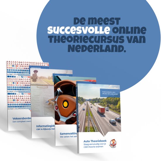 Auto Theorieboek 2023 met Theorie Cursus Rijbewijs B + Samenvatting ...