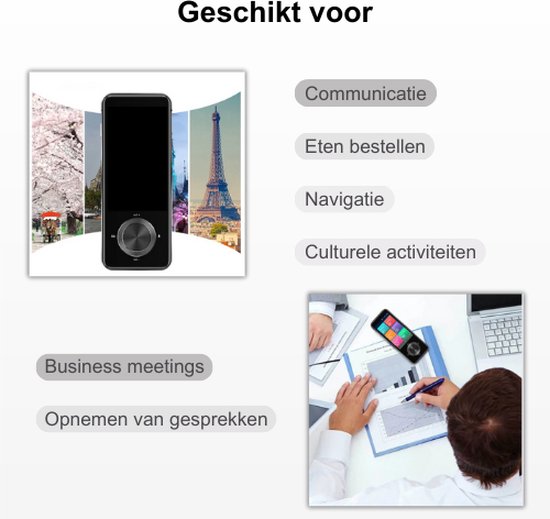 CINÉTIC Vertaalcomputer - Vertaler - Vertaal Apparaat - Zwart - 108 ...