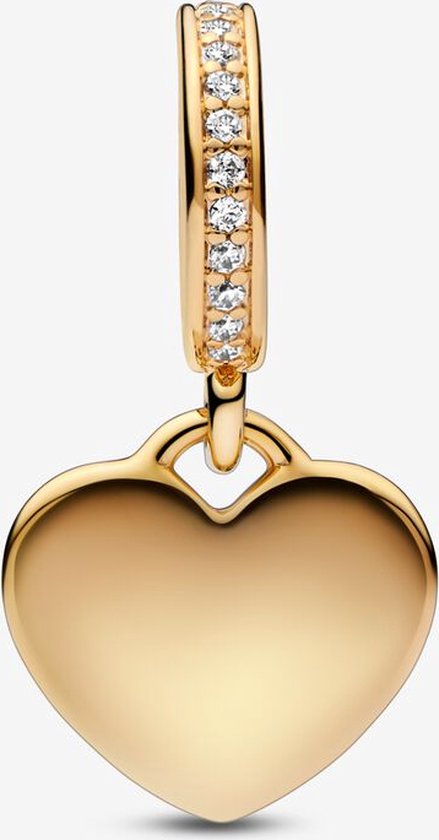 Pandora Bedel Hangend Hart Goud 768761C01- Verguld metaal | bol.com