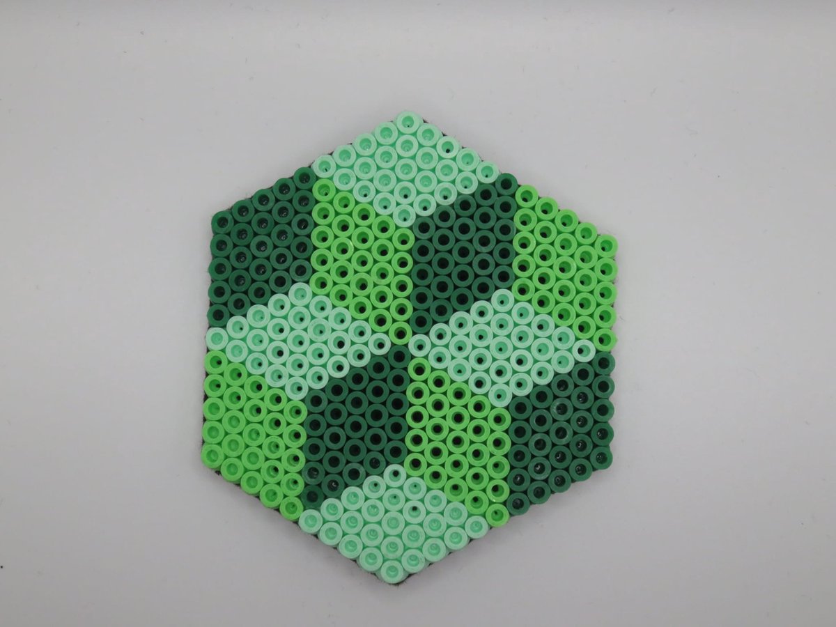 Onderzetters strijkkralen, 6 stuks, Blokken, Handgemaakt | bol