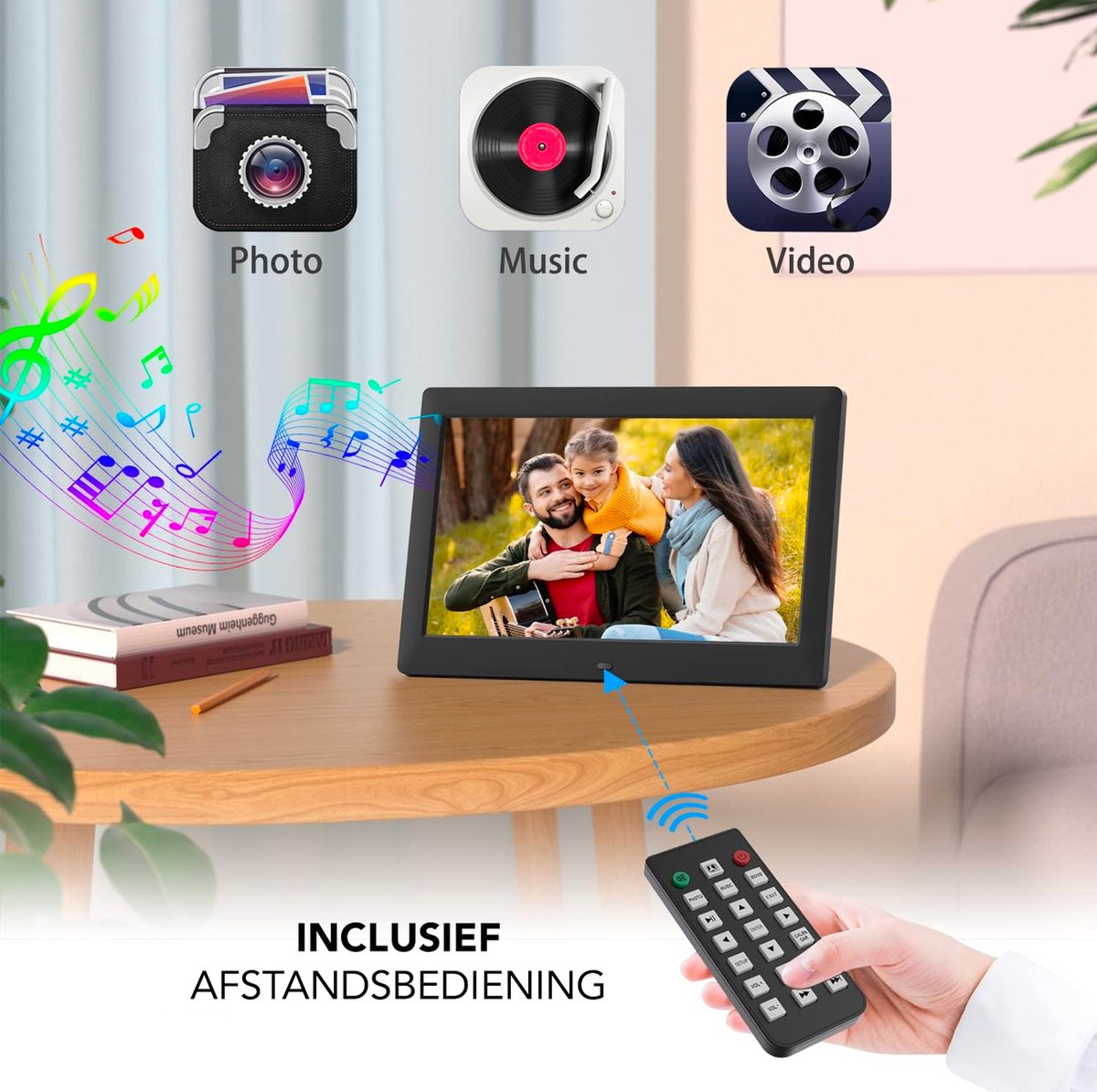 Digitale Fotolijst Met WiFi en Frameo App - Fotolijsten - Fotokader ...
