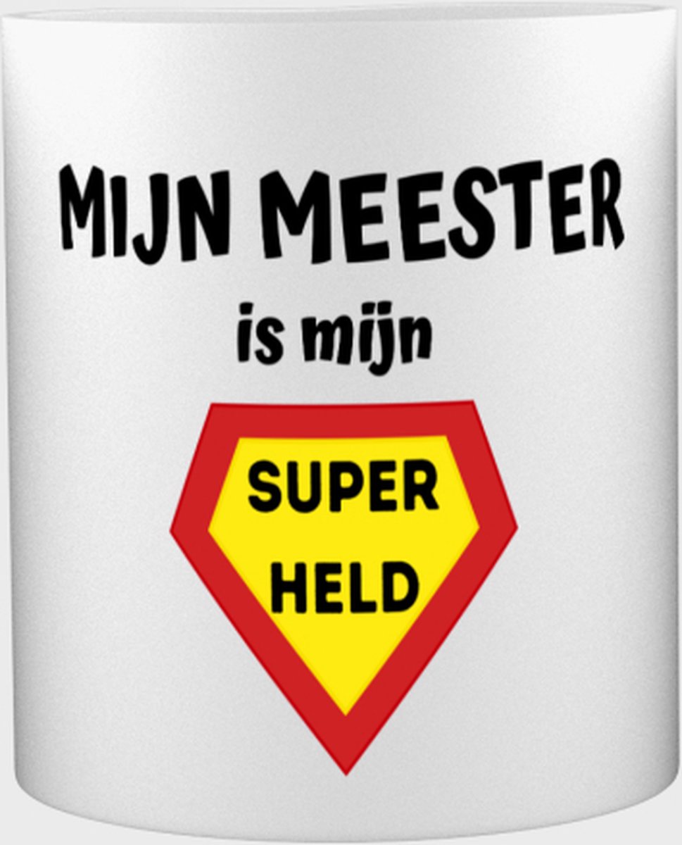 Akyol - mijn meester is mijn superheld Mok met opdruk - meester - super ...