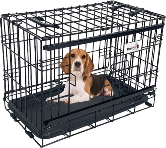 MaxxPet Hondenbench met schuifdeur - opvouwbaar - hondenbench ...