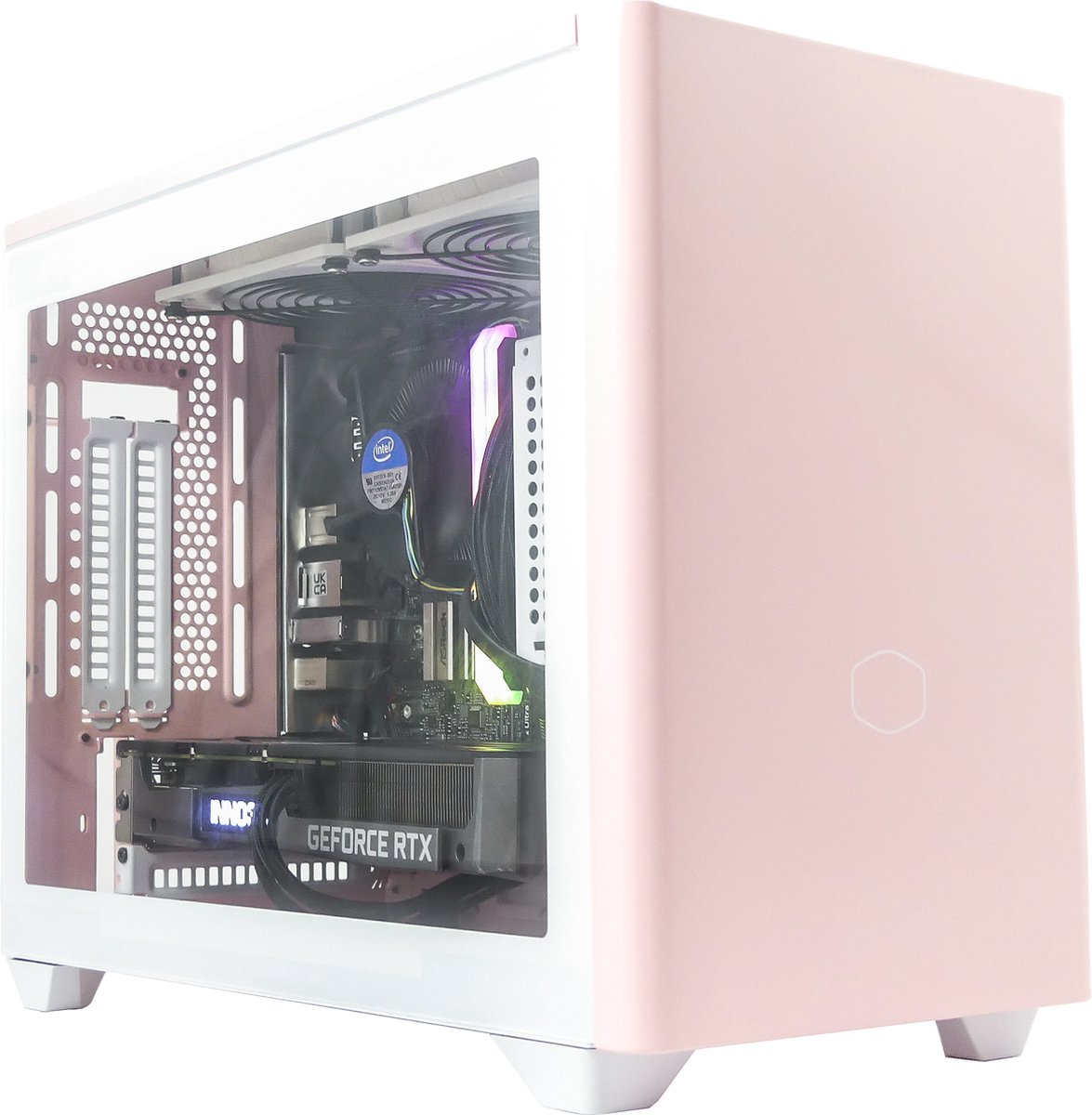 Roze Game PC / Mini PC - i7 10700 8 core - RTX 3060 12GB - 32GB RGB RAM ...