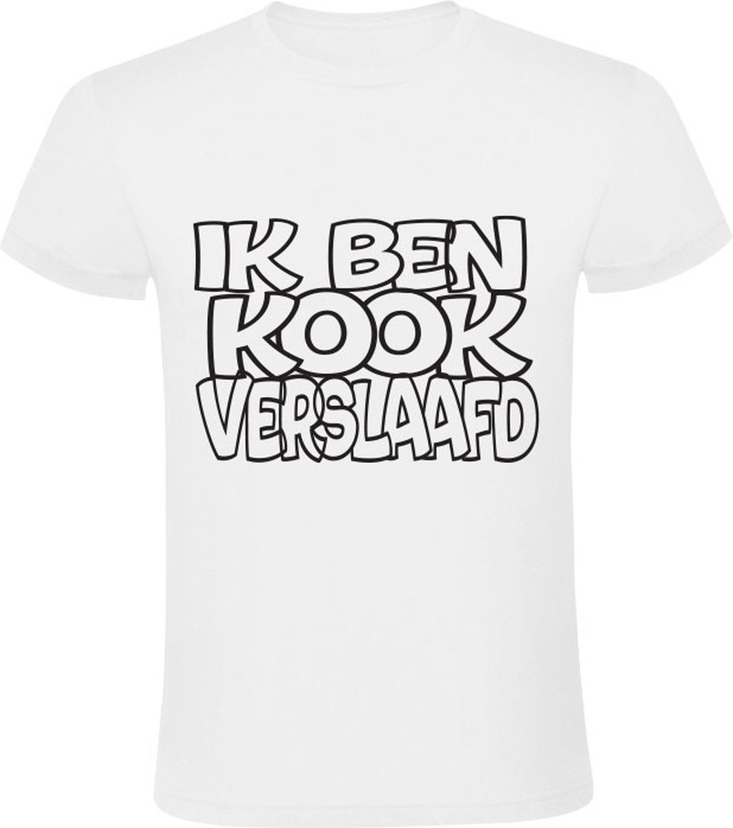 Ik ben kook verslaafd Heren T-shirt - eten - koken - kok - chef ...