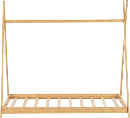 Kinderbed Max - Tipi Bed - Bamboe - 90x200cm - Houtkleurig - Voor ...
