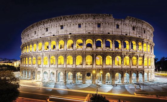 Fotobehang - Vlies Behang - Colosseum Rome - Monument - 312 x 219 cm | bol