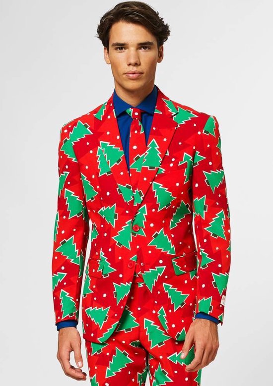 OppoSuits Fine Pine - Mannen Kostuum - Gekleurd - Kerst - Maat 52 | bol