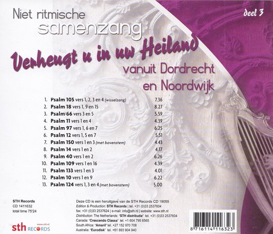 Verheugt u in uw Heiland - Niet-ritmische samenzang 3 vanuit Nederlands ...