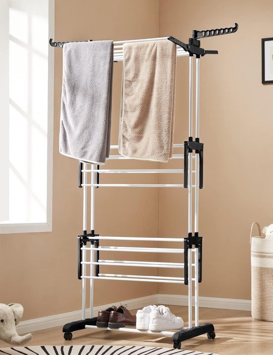 Kleding Airer Toren Wasdroger Stand Droger 182 cm Hoogte Horizontaal ...