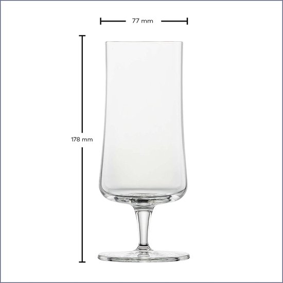 Zwiesel Beer Basic Pils 130006 set van 4 glazen in kristal 0,3 l Afmetingen: 7,6 cm x... | bol.com