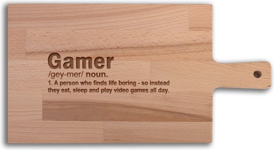 Serveerplank Gamen Gamer Definition - Bekijk ze allemaal - Hapjesplank ...