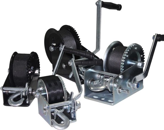 Katrol 800lbs - 350kg - 6m - Handlier met een positieve rem | bol