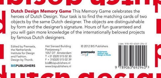 Dutch Design Memory Game | bol.com