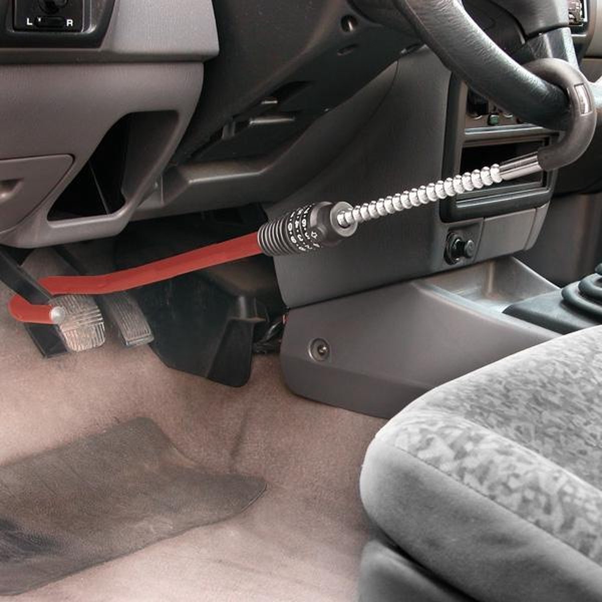 Stuurslot Auto Met Combinatieslot - Te Bevestigen Tussen Stuur En ...