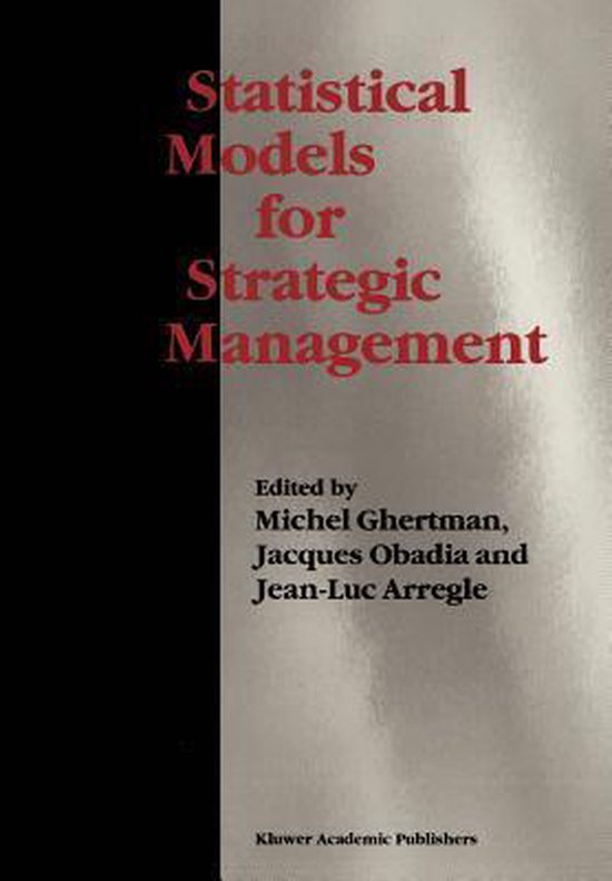 Statistical Models for Strategic Management | 9781441951861 | Michel ...