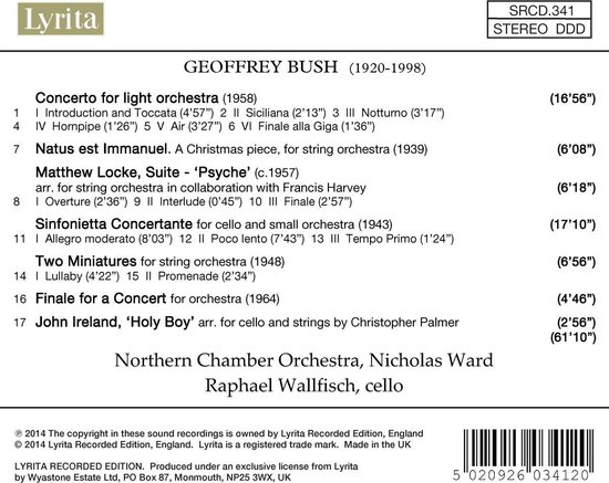 Raphael Wallfisch, Northern Chamber Orchestra, Nicholas Ward - Geoffrey Bush: Small... | bol