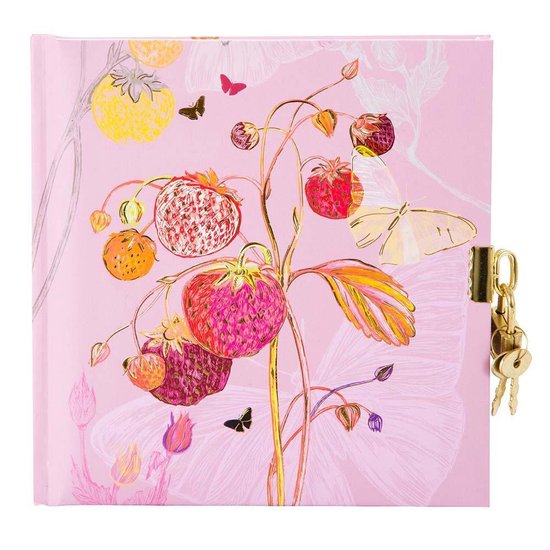 GOLDBUCH GOL-44343 TURNOWSKY dagboek PINK STRAWBERRY met slot | bol.com