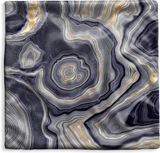 Kussenhoes 45x45 cm - Edelstenen - Geode steen - Agaat - Katoen ...