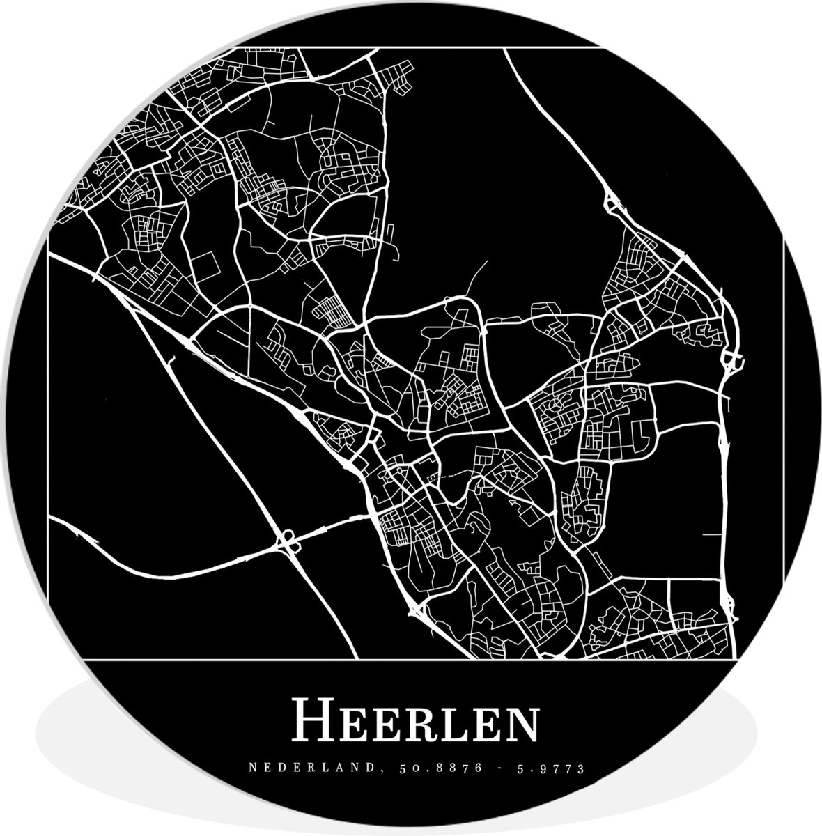 Wall Circle - Wall Circle Indoor - City Map - Heerlen - Map - Map ...