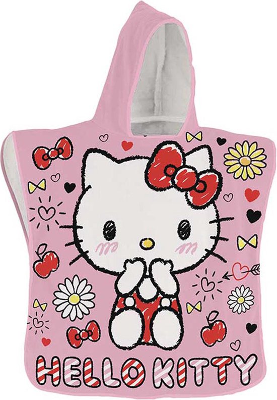 Hello Kitty Poncho, Cute - 50 x 100 cm - Polyester | bol.com