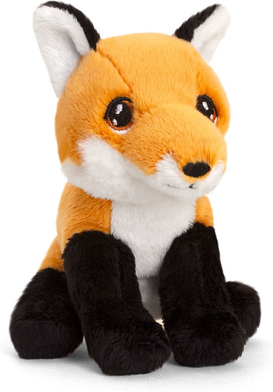Keel Toys Knuffel - Vos - rood - dieren knuffels - pluche - 12 cm | bol