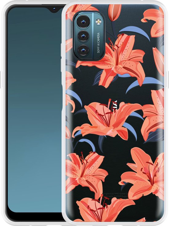 Nokia G11/G21 Hoesje Flowers - Designed by Cazy | bol.com