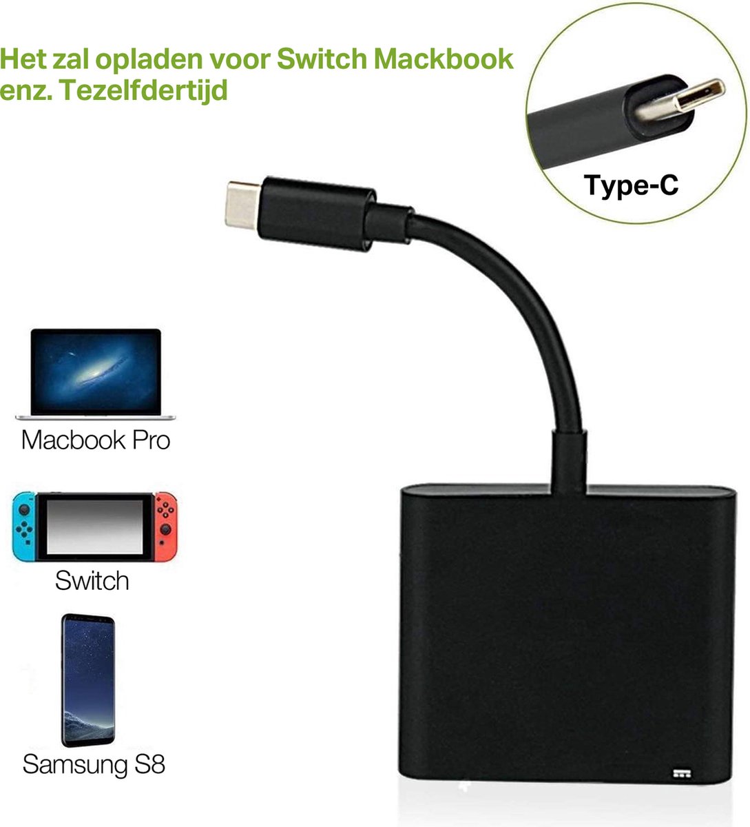 TRANSNECT Nintendo Switch HDMI-adapter – Switch Hub – 1080p | bol