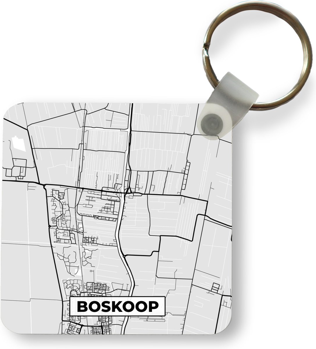 Sleutelhanger - Uitdeelcadeautjes - Kaart - Boskoop - Plattegrond ...