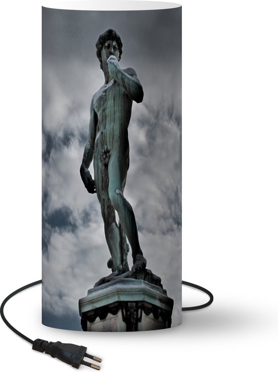 Lamp - Nachtlampje - Tafellamp slaapkamer - Donkere wolkenformatie ...